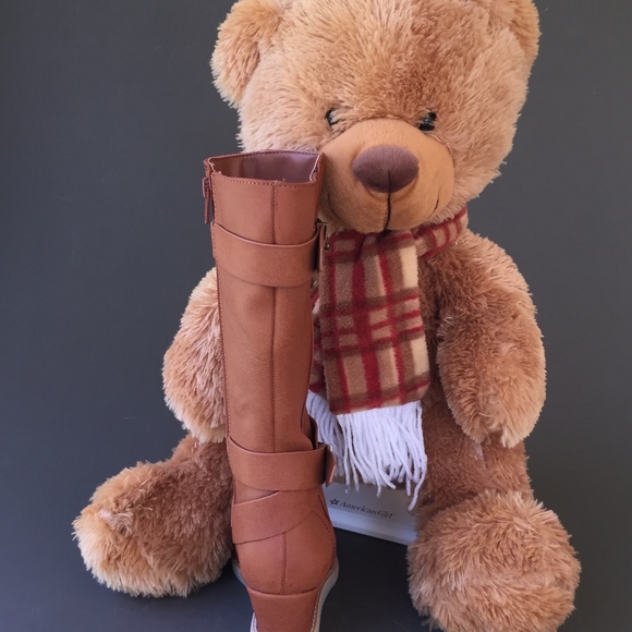 Shoes | Hp Girls Wedge Crisscross Cognac Boots | Poshmark